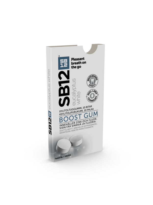 SB12 Boost Eucalyptus White purukumi 10 kpl - Sanitum.fi